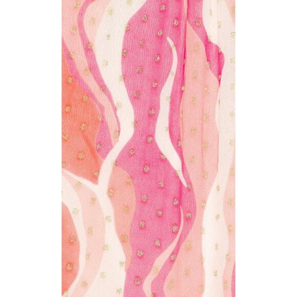 Rococo Sand | Dresses | Rococo Sand Emily Mini Dress Pink Metallic Wrap ...